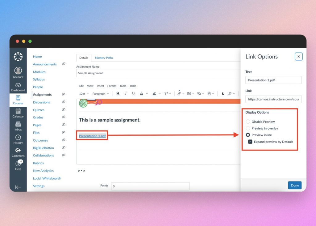 How to embed a PowerPoint in Canvas LMS - SlideSpeak
