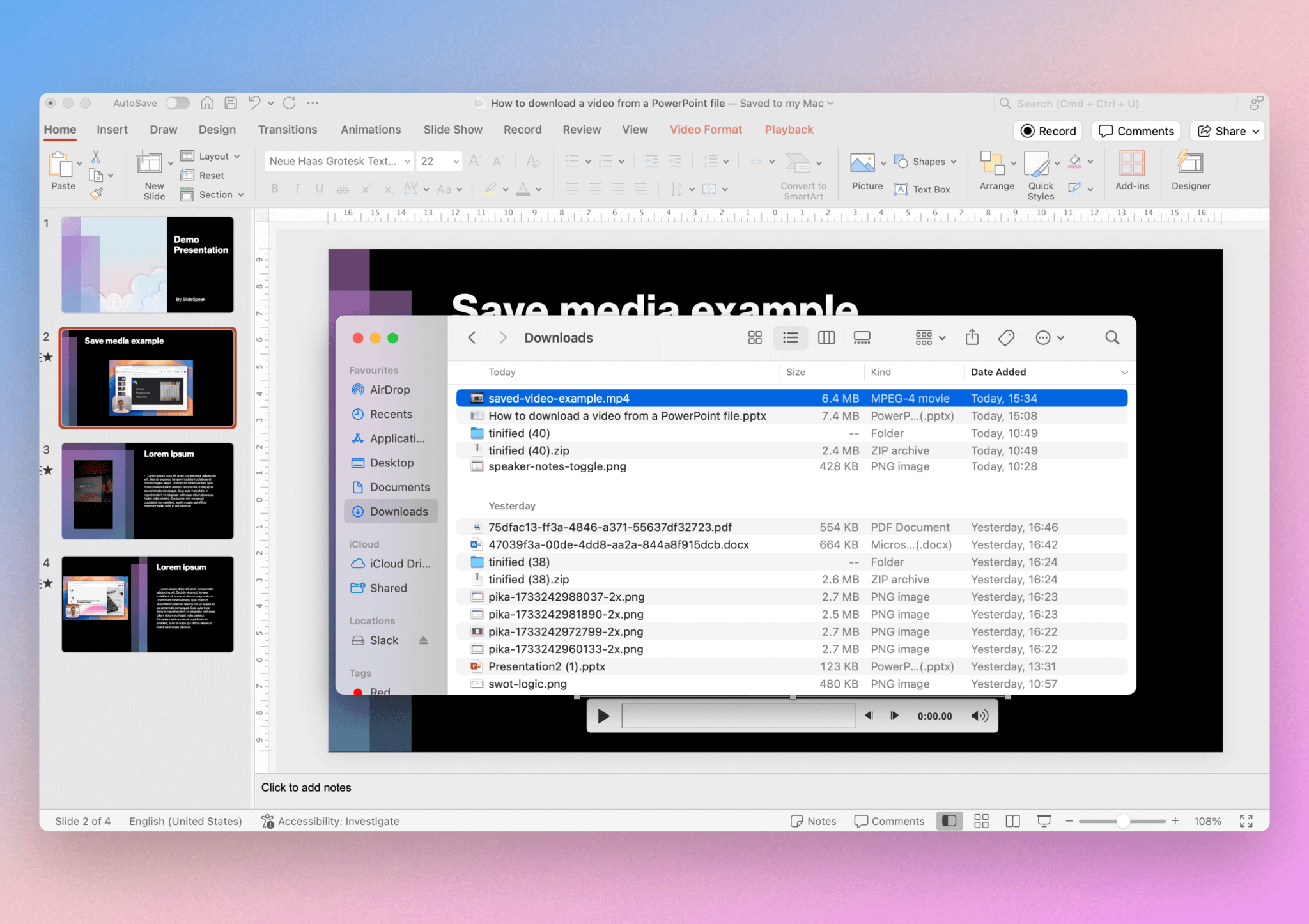 How to Download Videos from a PowerPoint File - SlideSpeak