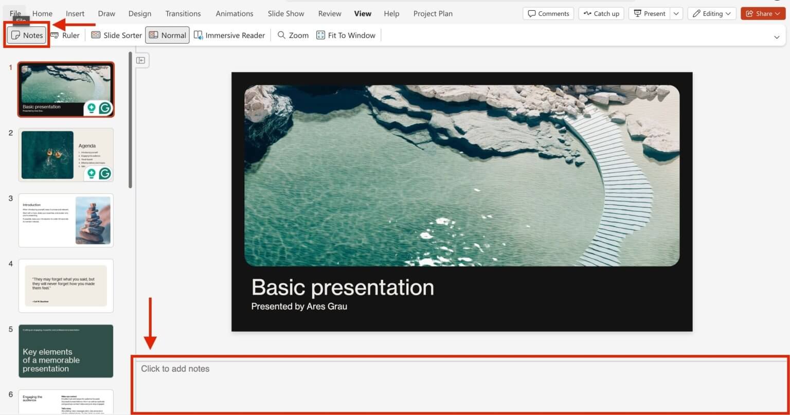 How to View Notes in PowerPoint While Presenting With One Monitor?